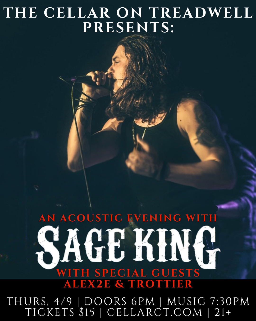 An Acoustic Evening with Sage King and special guests Alex2e & Trottier ...